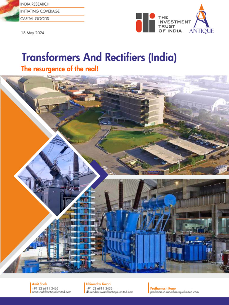 Antique Initiating Coverage On Transformers and Rectifiers India | PDF ...