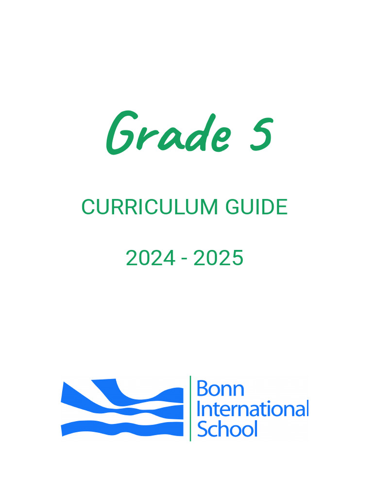 Grade 5 PYP Curriculum Overview 2024-2025 | PDF | Learning | Multiplication