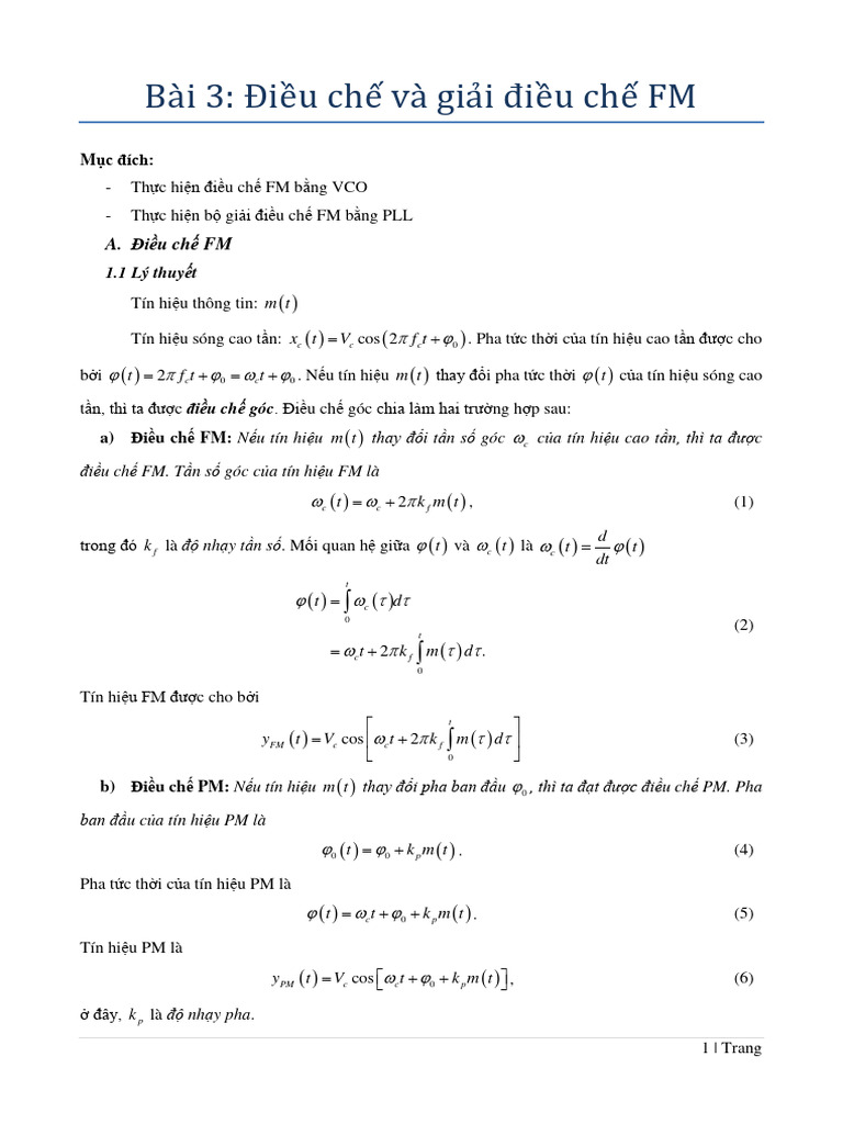 Bai 3 FM | PDF
