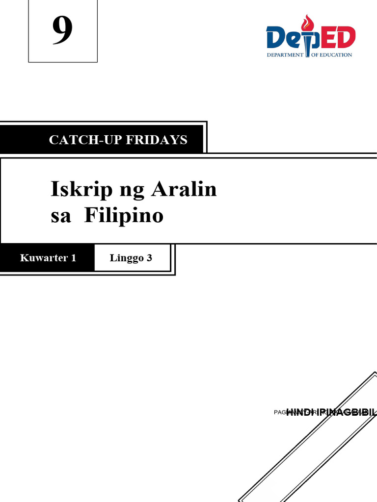 CO 2024 LS12 Grade9 Q1 CUF Filipino V | PDF