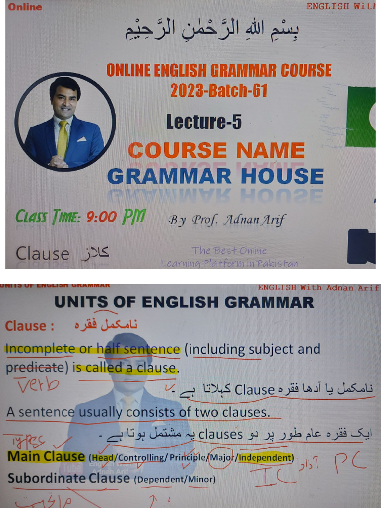 Lecture 5 - Clause & Sentence | PDF