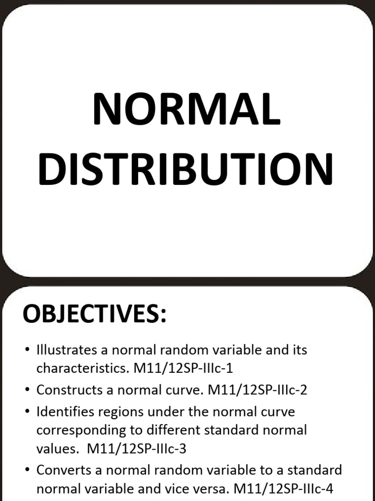 4 Normal Distribution | PDF | Normal Distribution | Standard Deviation