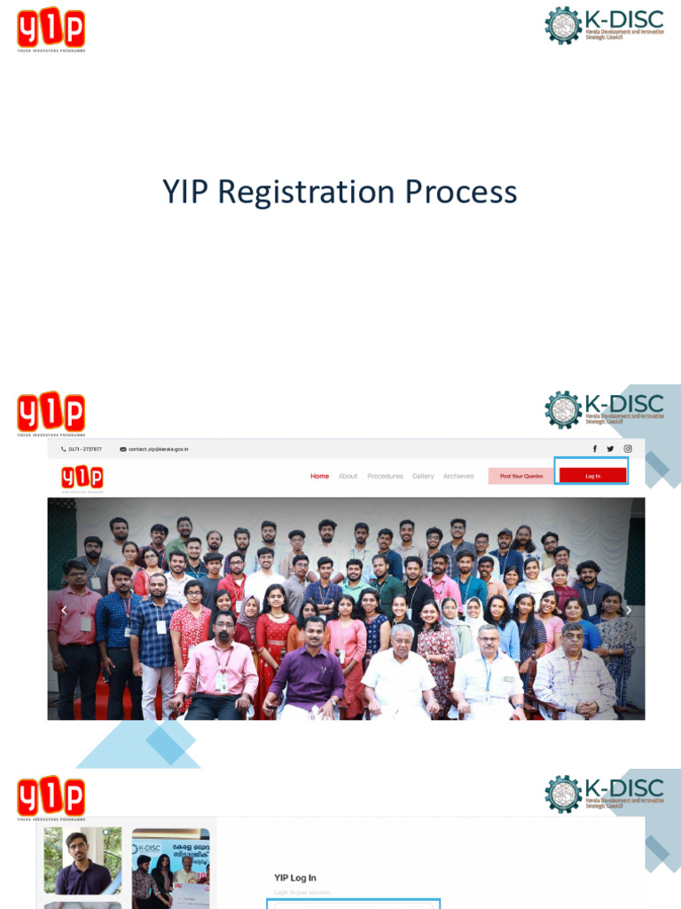 YIP Registration Guide | PDF