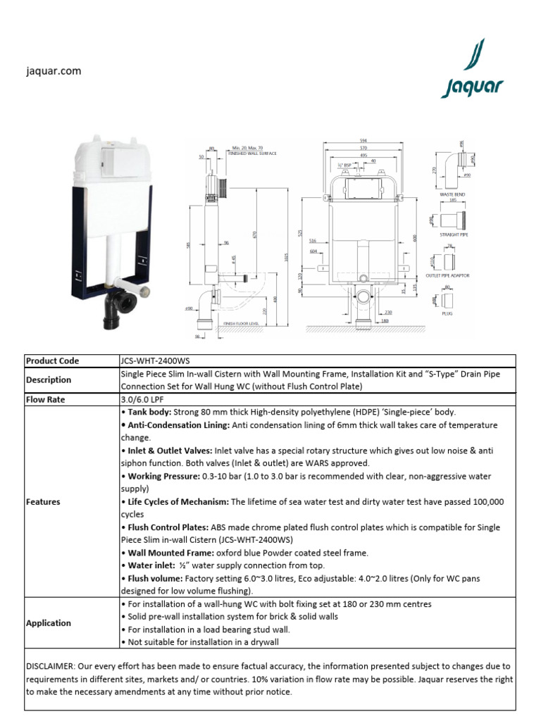 Jcs WHT 2400ws | PDF
