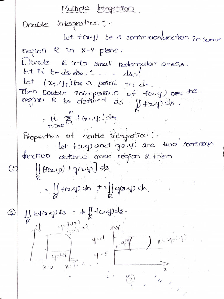 Ch-4 Multiple Integrals | PDF