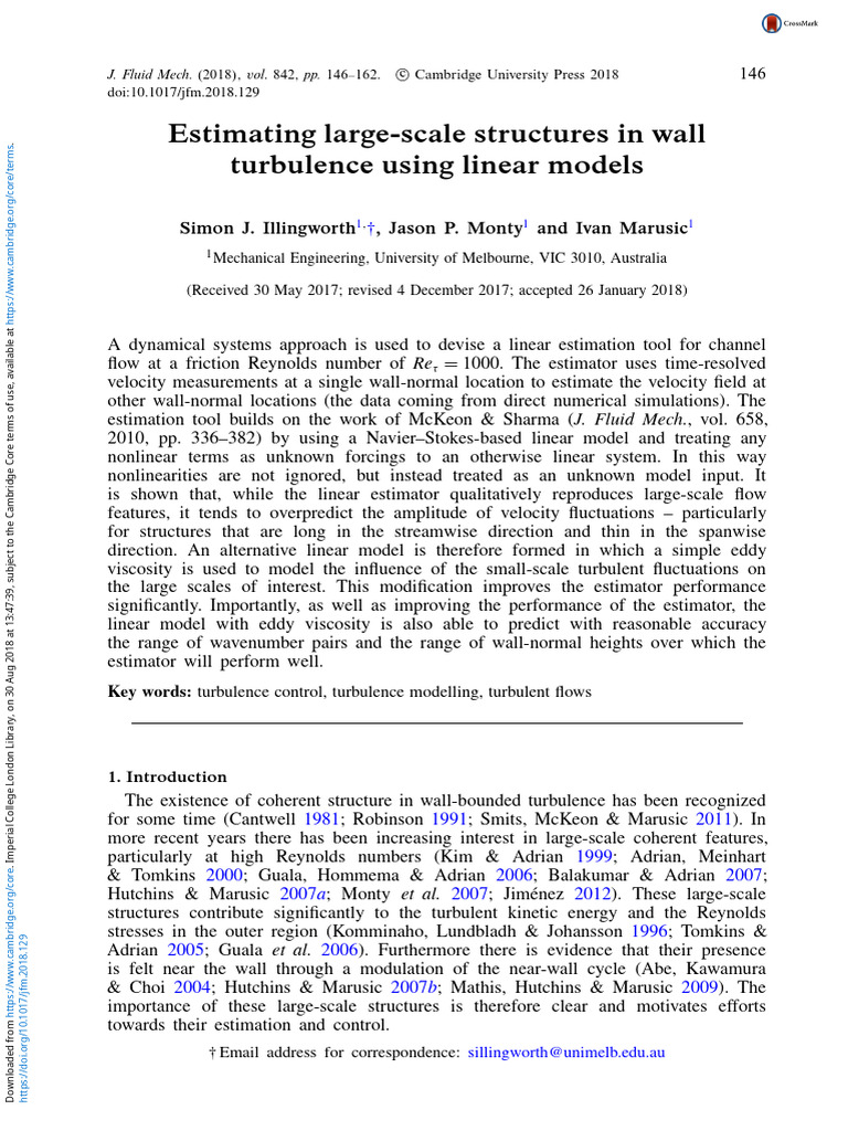 Linear Modelmpaper | PDF | Reynolds Number | Turbulence