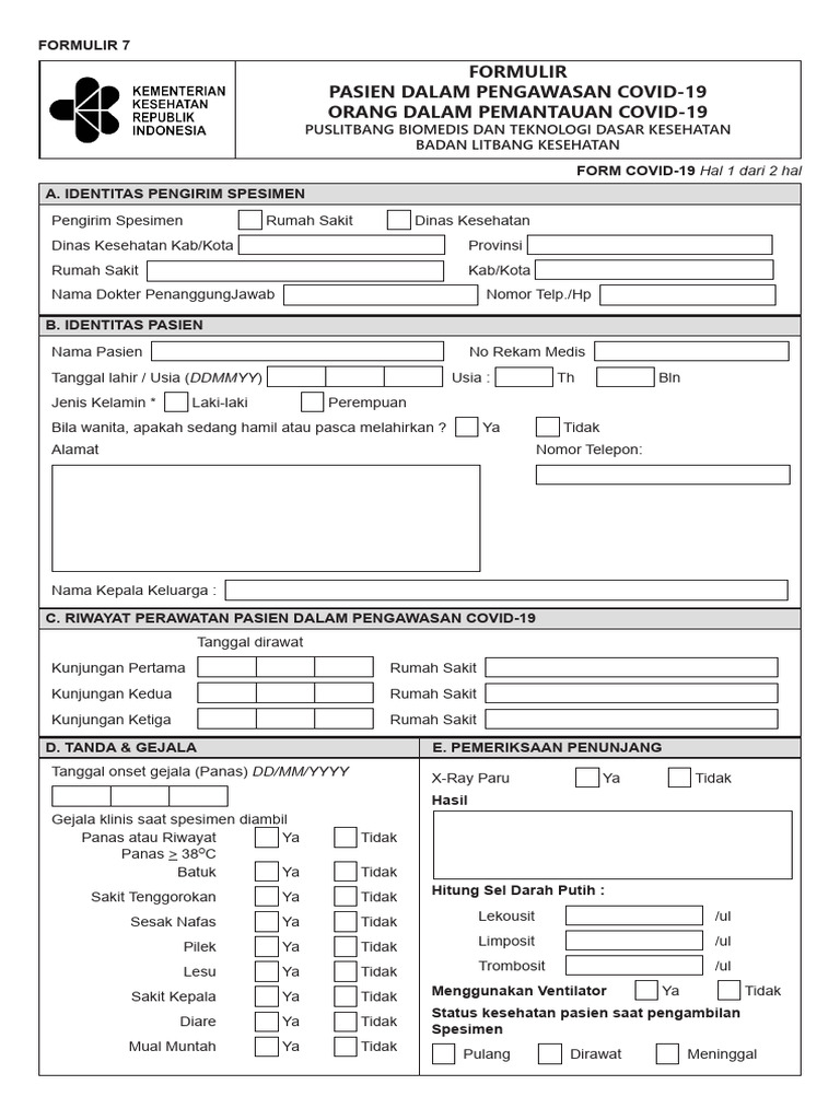Form 7 Covid-19 | PDF