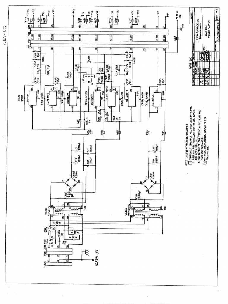 Adcom GDA-600 Schematic | PDF