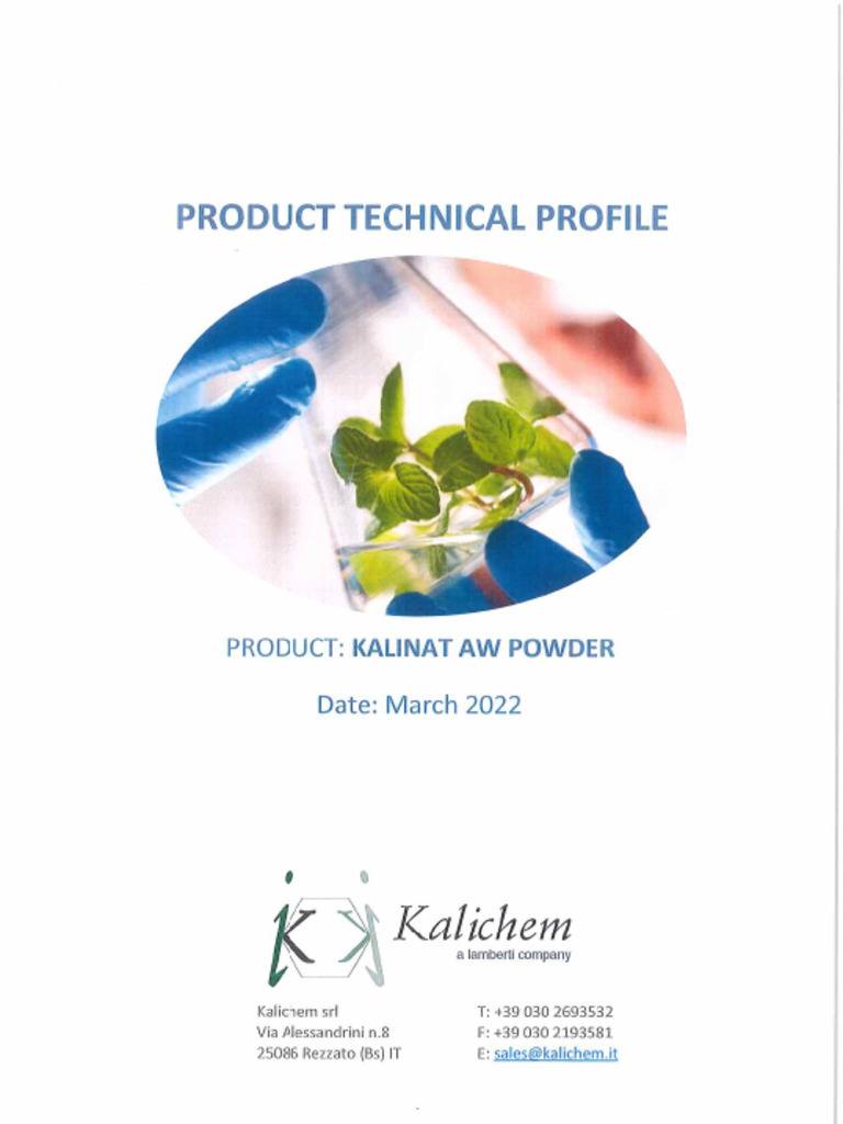 PTP - Kalinat Aw Powder | PDF