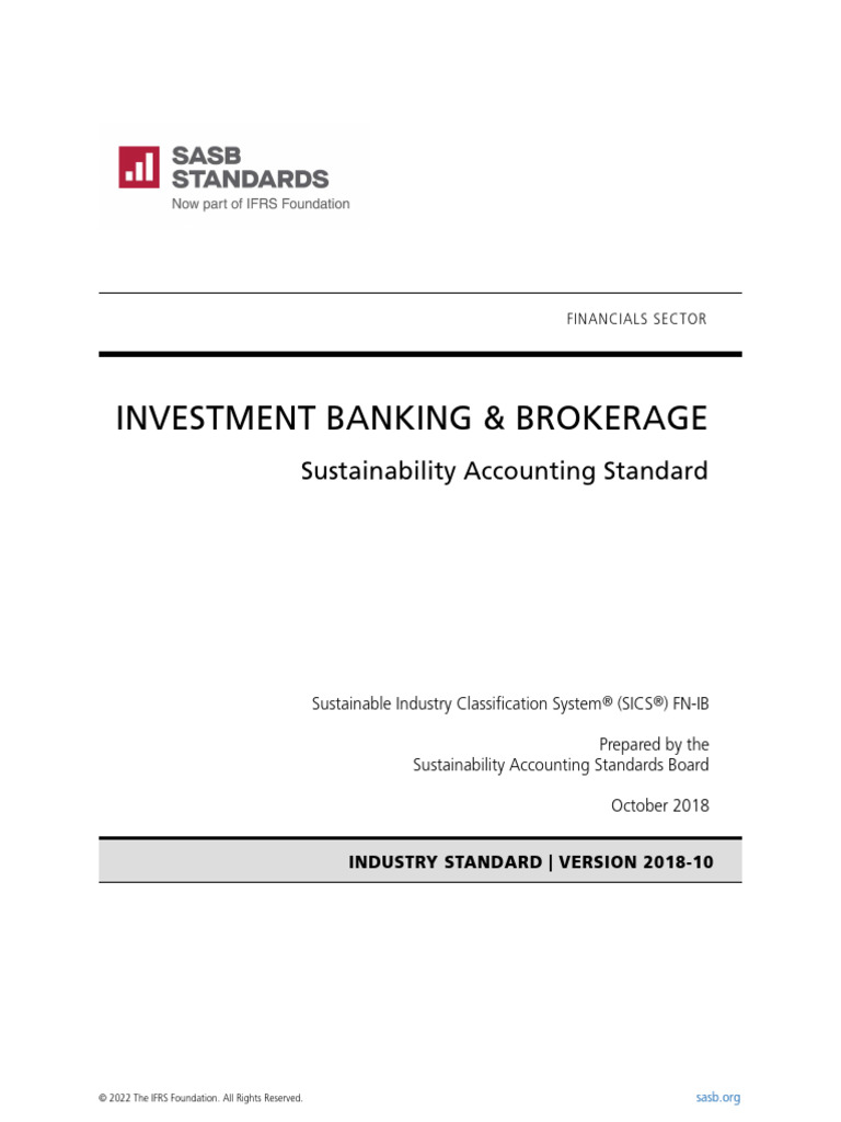 Investment Banking Brokerage Standard 2018 | PDF | Securities (Finance ...