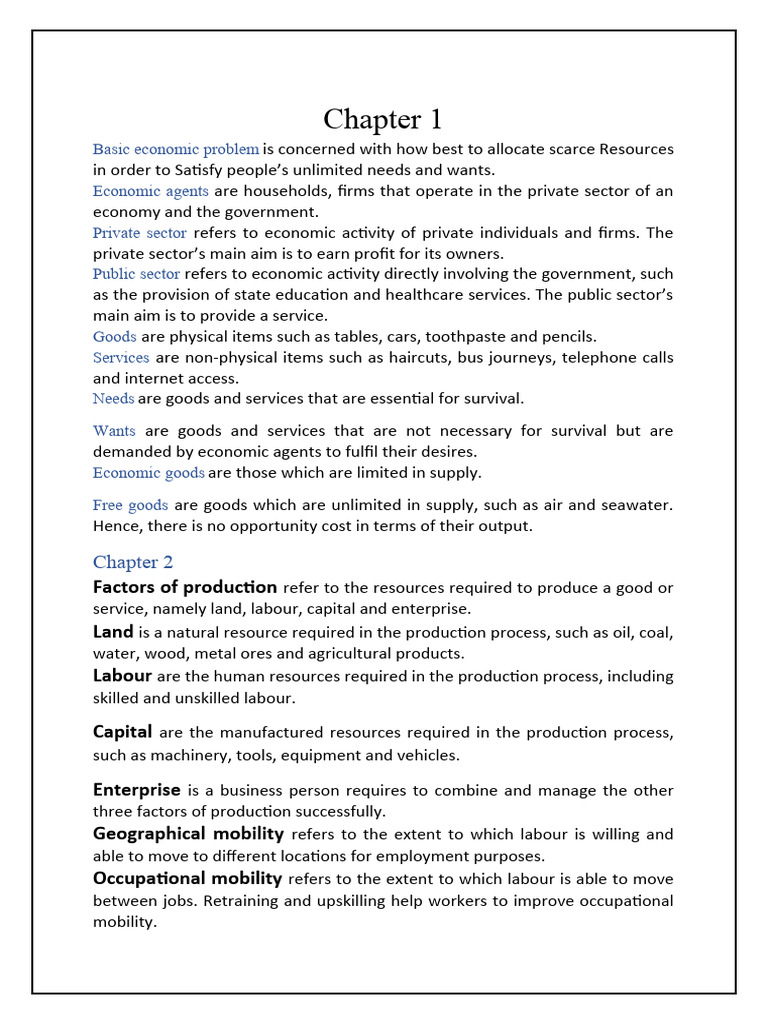 Economics Key Terms | PDF | Demand | Economic Equilibrium