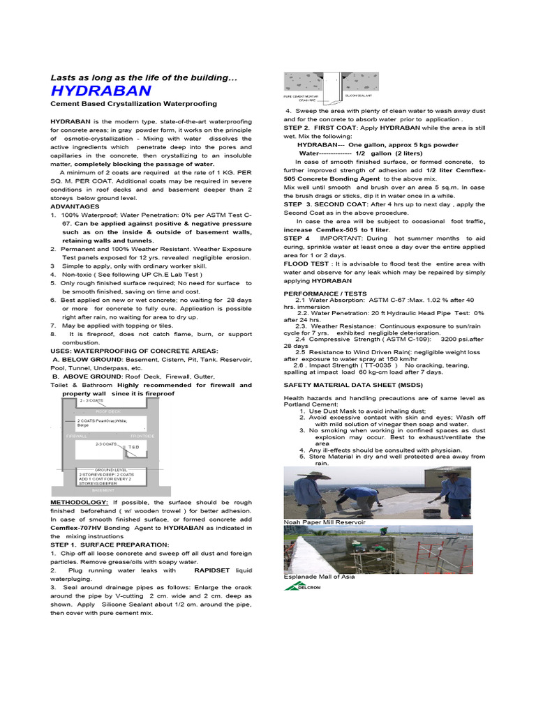 Hydraban BRCH | PDF | Concrete | Water