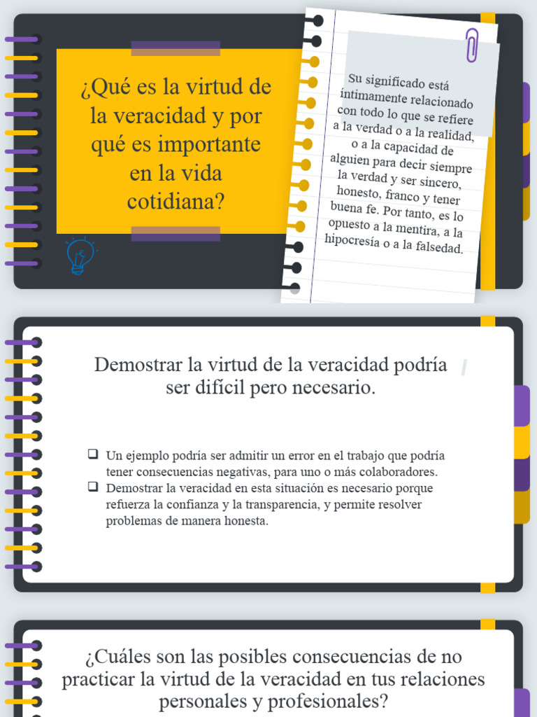 La Veracidad | PDF | Verdad | Virtud