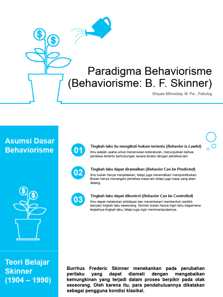 9 Paradigma Behaviorisme (Behaviorisme-B. F. Skinner) | PDF