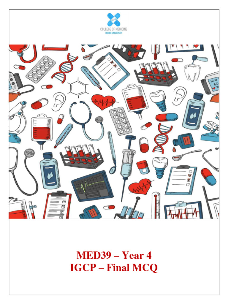 Igcp - MCQ | PDF | Lung Cancer | Blood Pressure