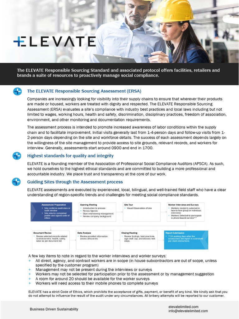 Elevate Ersa Introduction v1 | PDF | Audit | Regulatory Compliance