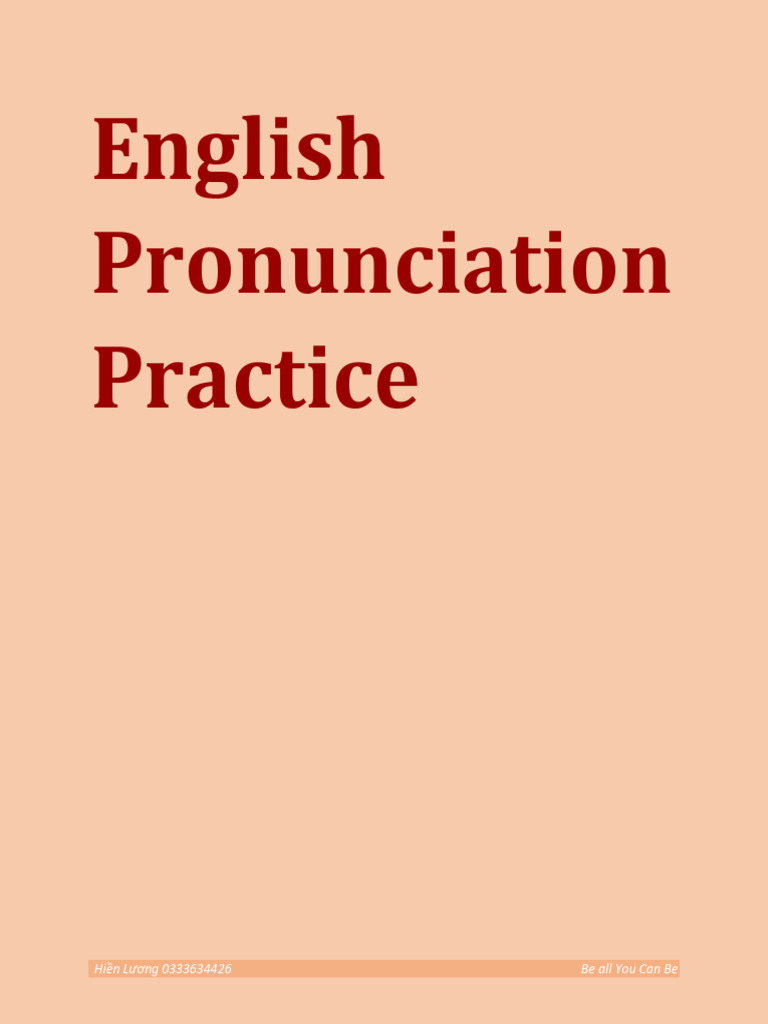 English Pronunciation and Intonation Guide | PDF | Language Arts ...