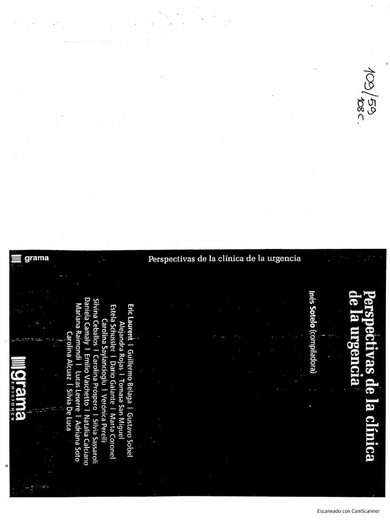 Perspectivas de La Clínica de La Urgencia. Inés Sotelo (Comp.) Apartado ...