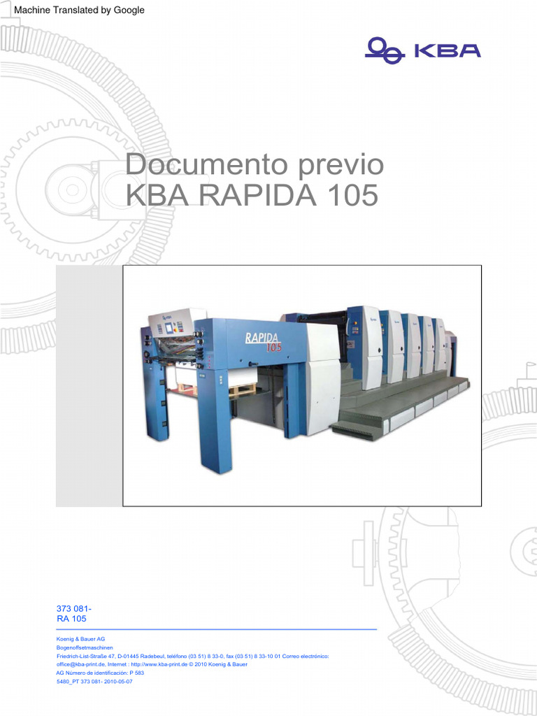 Kba Español | PDF | Rodamiento (Mecánico)