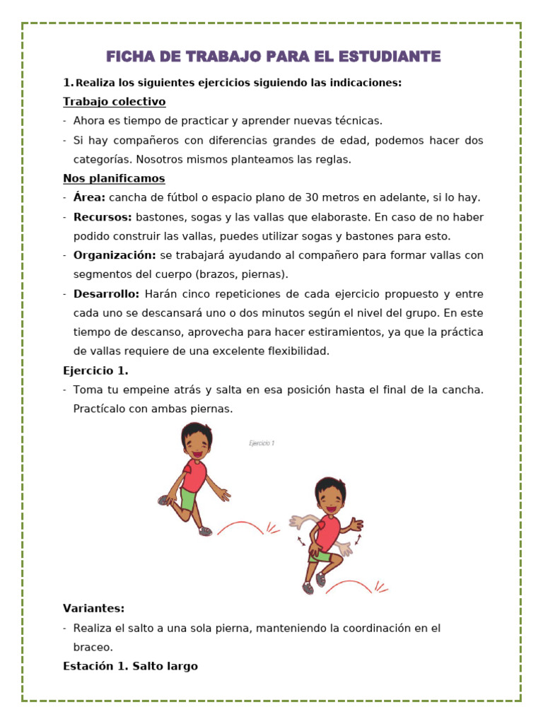 Ficha - Ef 3°4° - Sem 1 | PDF