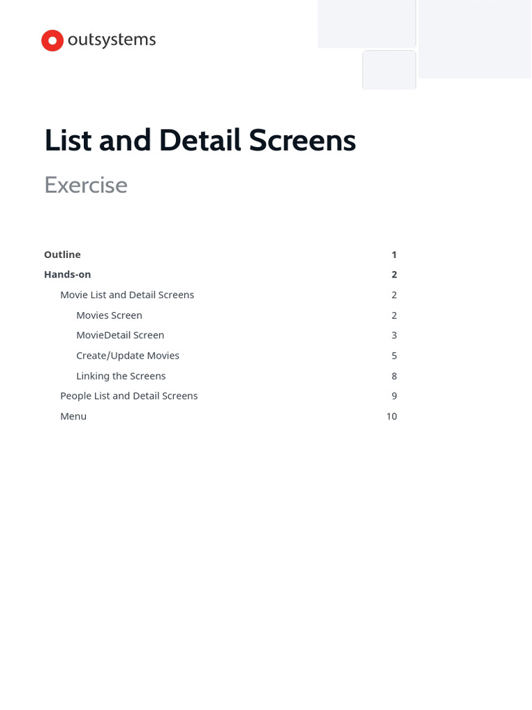 3 - List and Detail Screens Exercise | PDF | Databases | Computer Science
