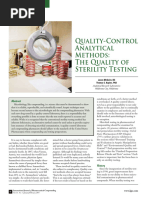 Sterility Test | PDF | Sterilization (Microbiology) | Microbiology