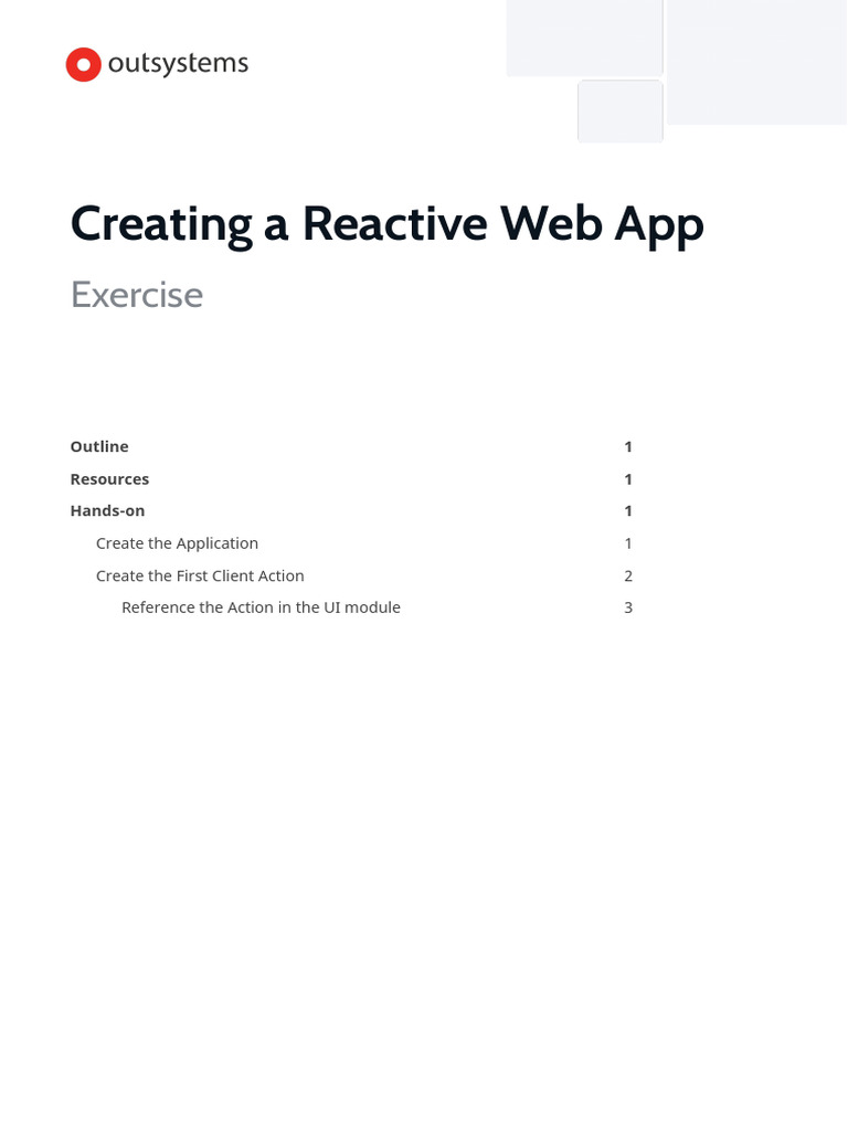 1 - Creating A Reactive Web App Exercise | PDF | Web Application | Parameter (Computer Programming)