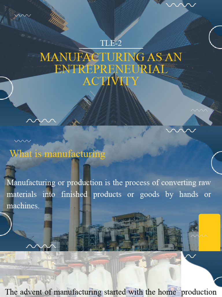 Gr.3 - Manufacturing As An Entrepreneurial Activity | PDF | Loans ...