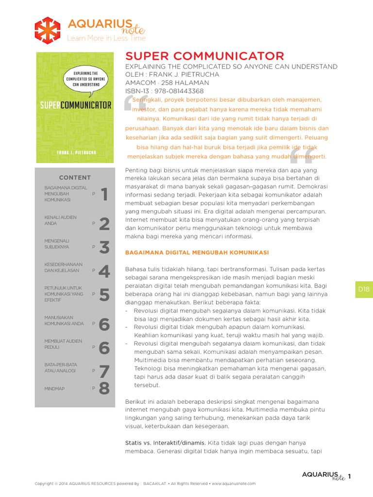 Super Communicator | PDF