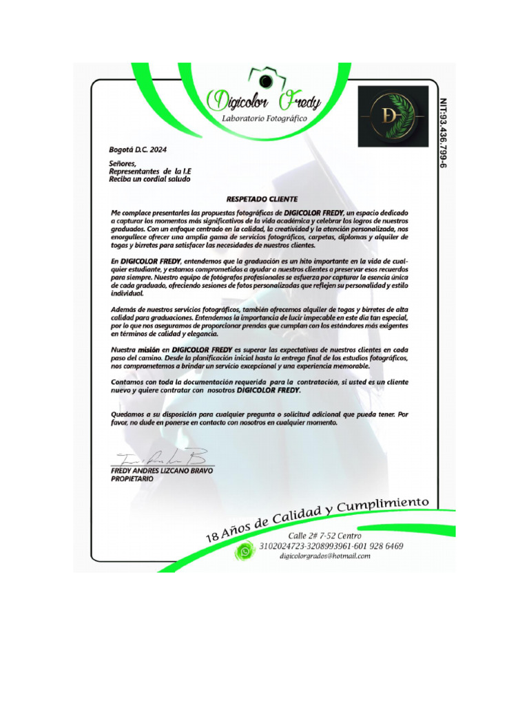 Cotización Digicolor Fredy Q-N 2024 | PDF