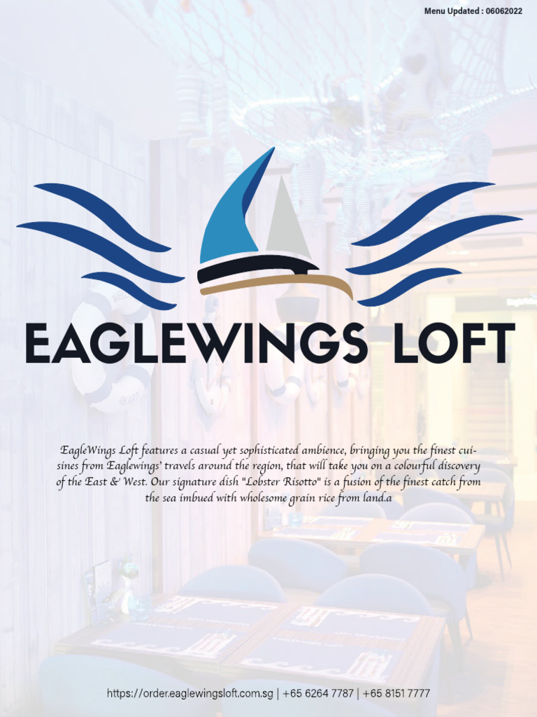 EagleWings Loft Menu 06062022 Compressed | PDF | Drink | Hamburgers