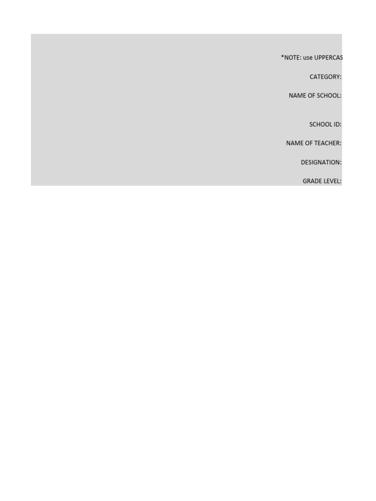 PFT Summary Tool Per Grade LVL | PDF