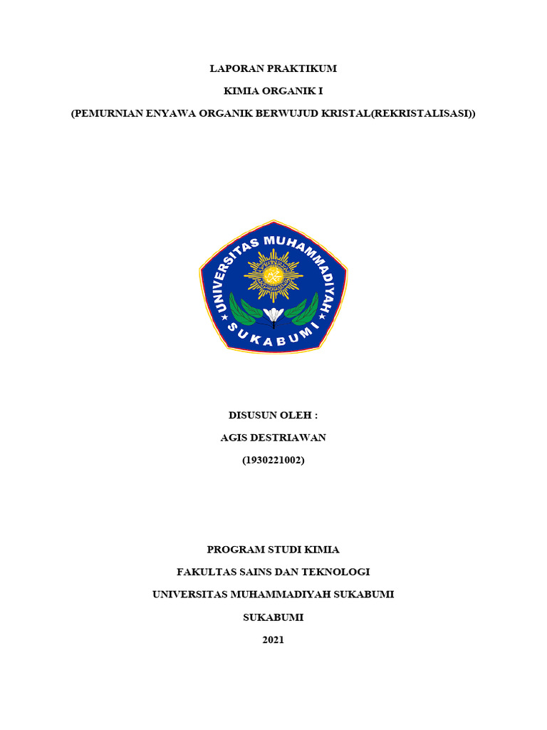 Bab IV Pemurnian Senyawa Organik Berwujud Kristal (Rekristalisasi) | PDF