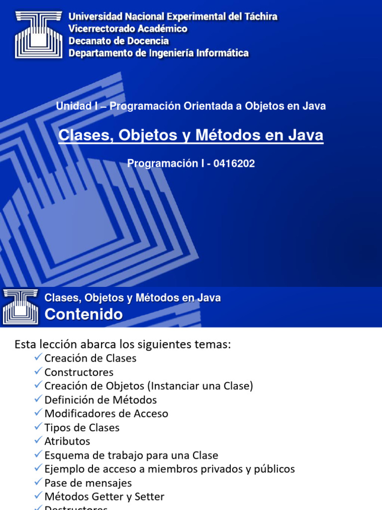 TemaI-C04 Clases, Objetos y Métodos en Java | PDF | Objeto (informática) | Programación