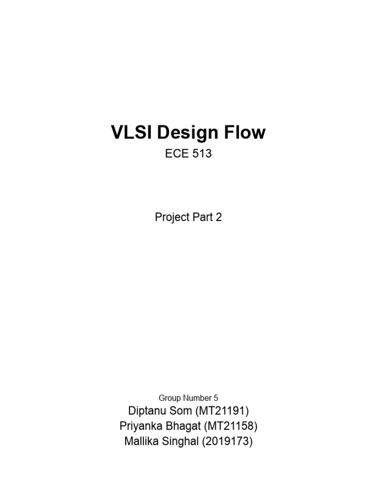 VDF_Project_Part2(2021) | PDF | Digital Electronics | Electronic Design