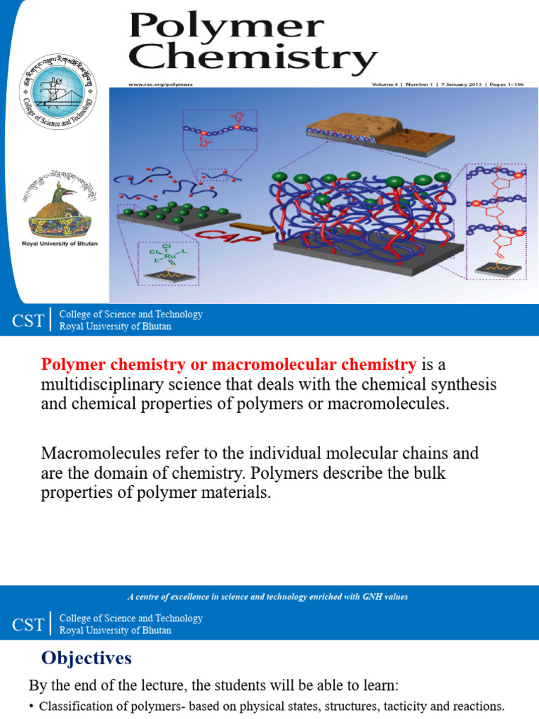 Polymer Chemistry - PPT 1 | PDF | Polymers | Polymerization