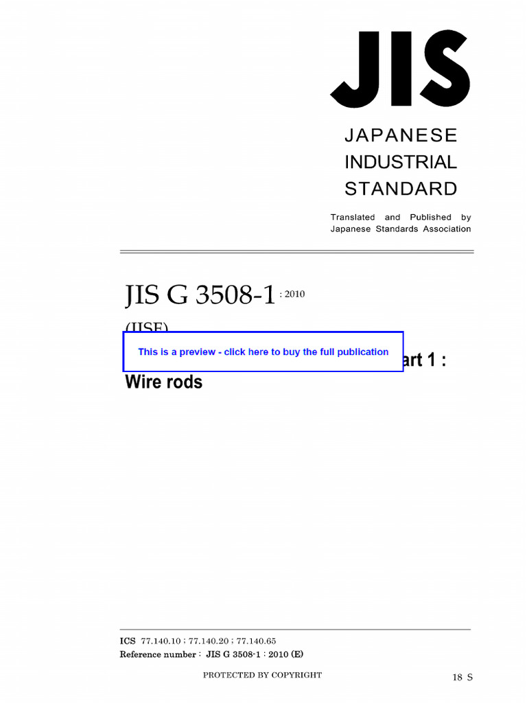 JIS G 3508 1 2010 en | PDF
