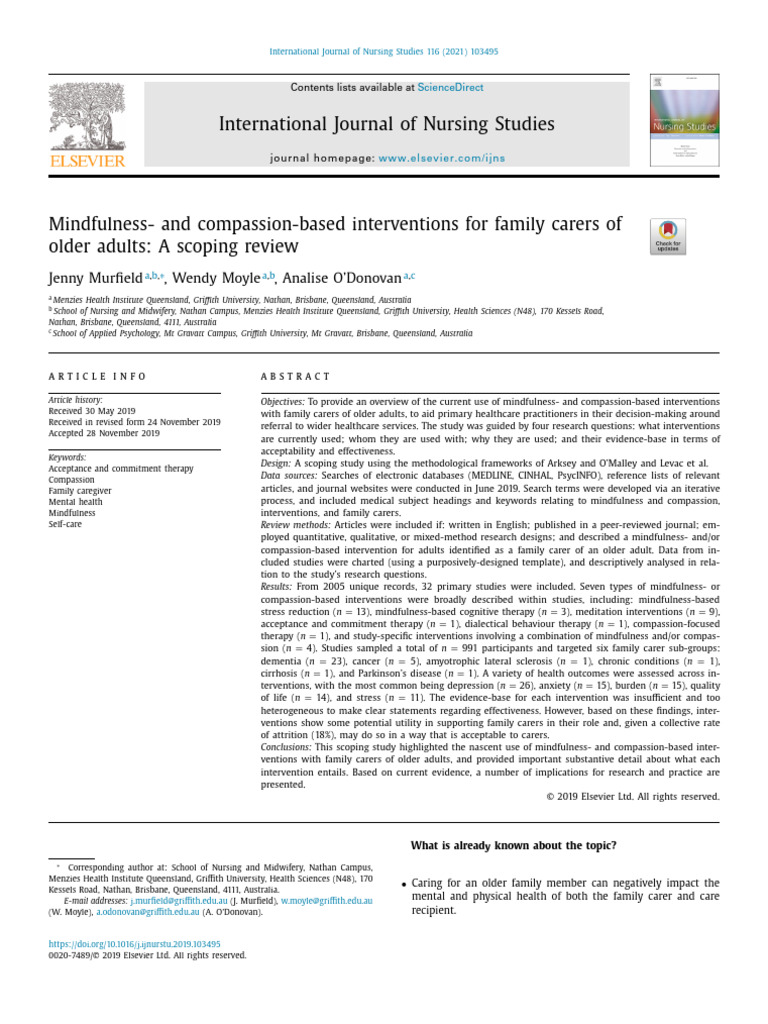 01 2021mindfulness - and Compassion-Based Interventions For Family ...