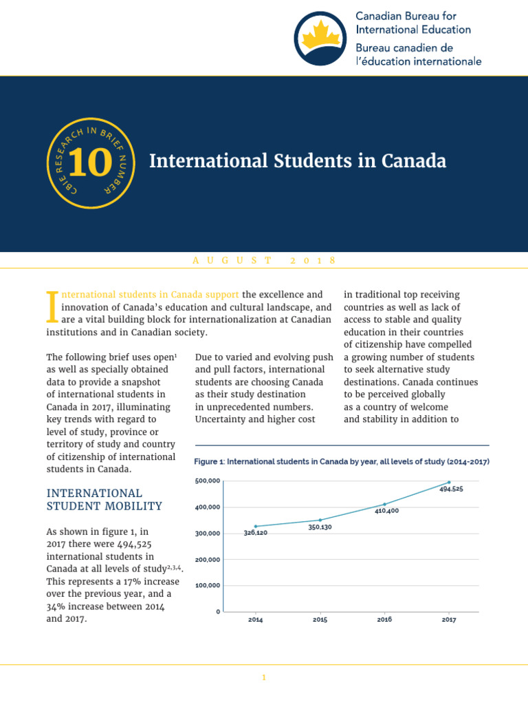 International Students in Canada ENG | PDF | Oceania | Asia