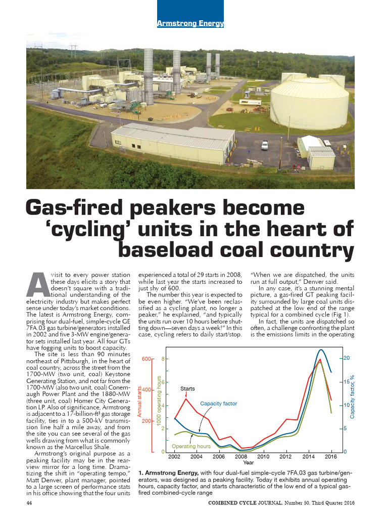 CCJ2016Q3-50 - Gas-Fired Peakers Become Cycling' Units | PDF | Power ...