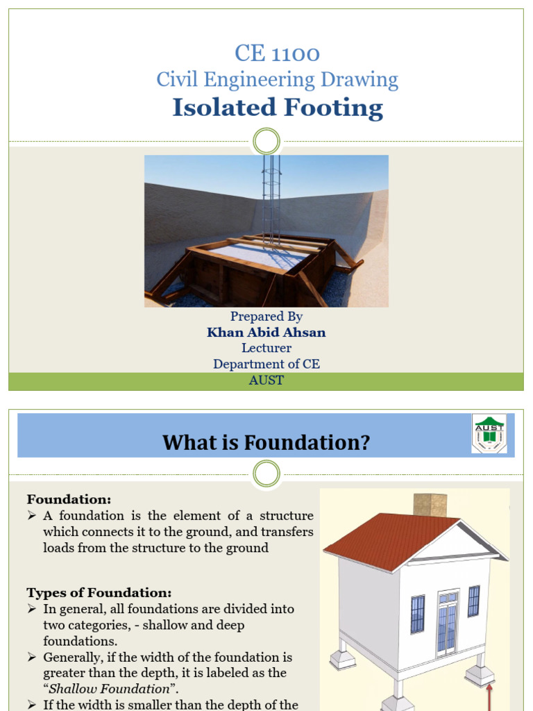 Isolated Footing in Civil Engineering | PDF | Foundation (Engineering ...