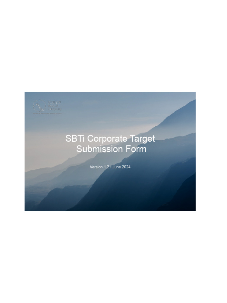 Target Submission Form | PDF