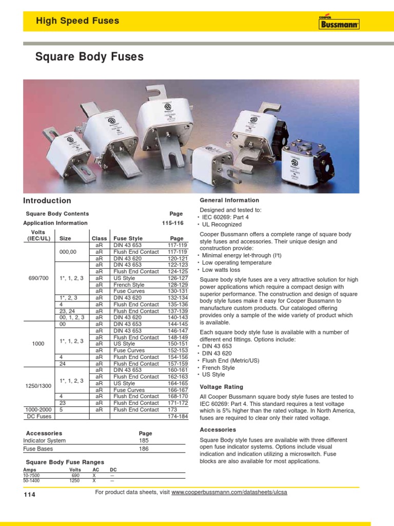 Buss Mann PDF Root Mean Square Fuse Electrical 