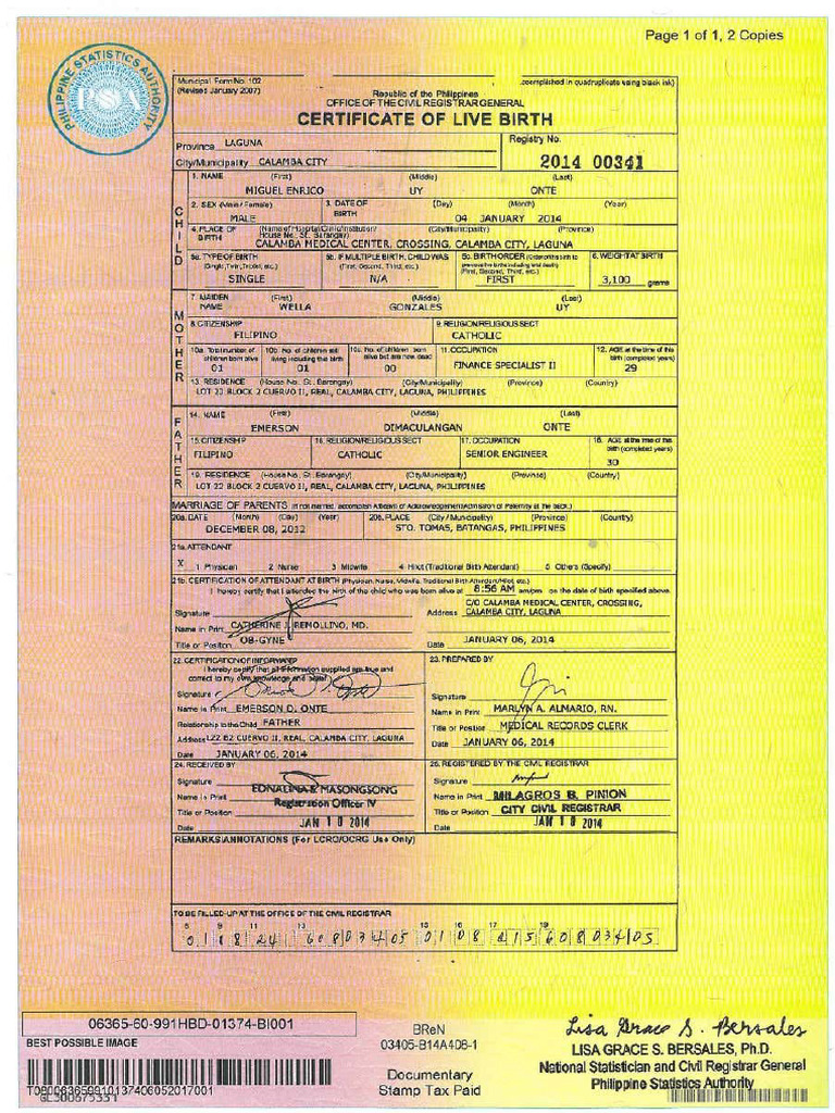 Psa Sample Kaedee Pdf