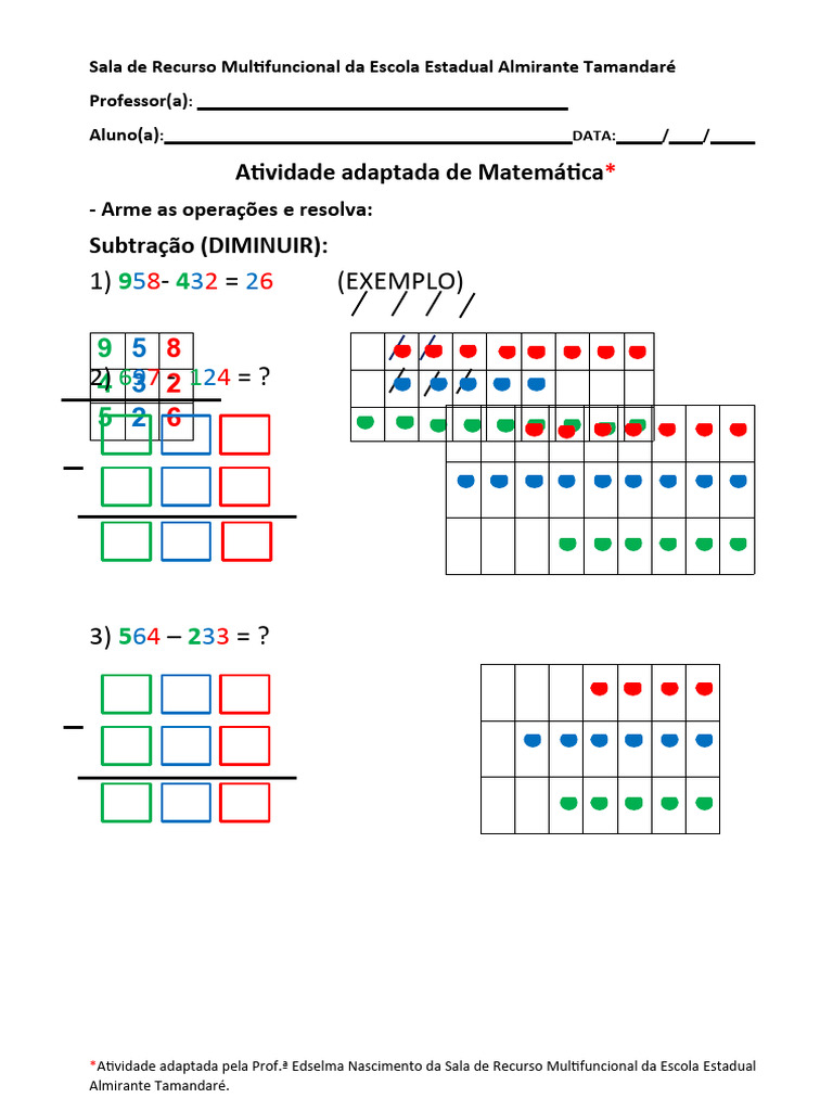 Atividade Adaptada de Matematica PDF | PDF | Matemática | Aritmética