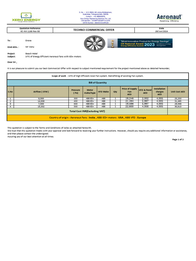 XE AM 1168 Rev 00 | PDF