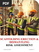 JSA For Erection and Dismantling of Scaffolding | PDF | Scaffolding | Working Conditions