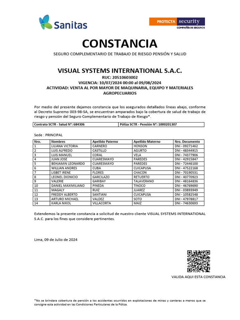 SCTR Julio | PDF | Consentimiento | Ley de obligaciones