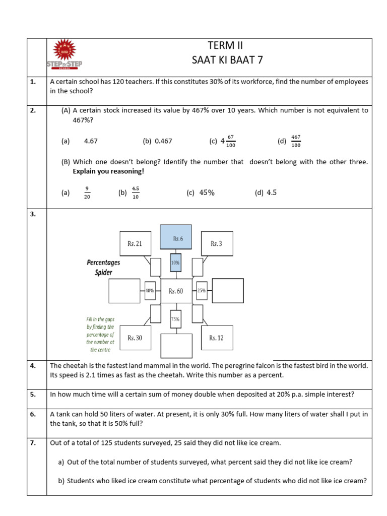 Math Problem Set: Percentages & Discounts | PDF | Market (Economics) | Private Sector