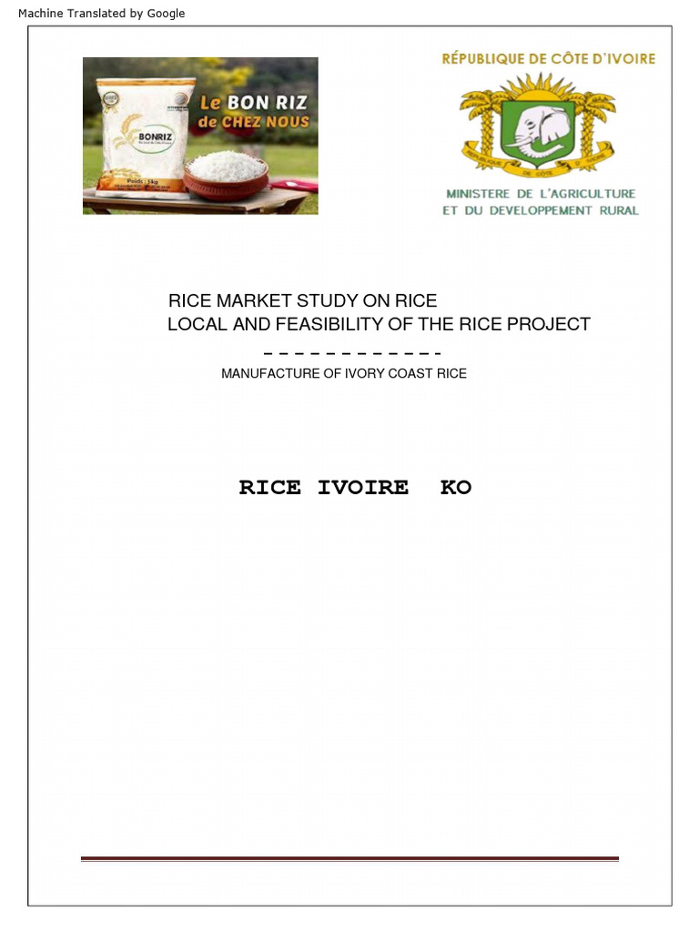 Rice Ivoire Ko | PDF | Paddy Field | Retail